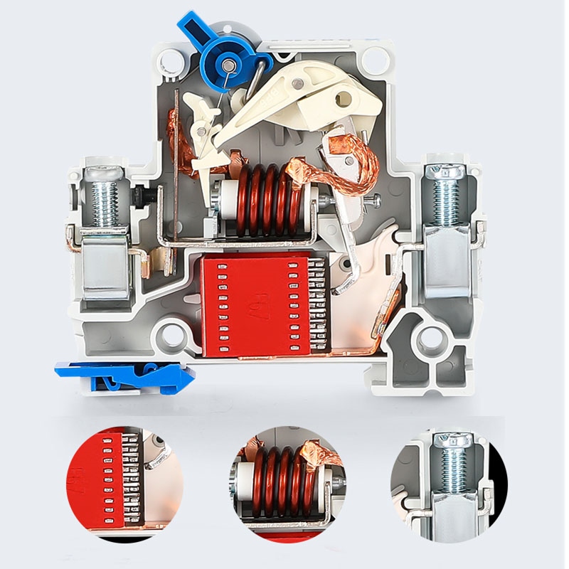 DC 1000V 1P 2P 3P 4P Solar Mini Circuit Breaker Overload Protection Switch6A 63A/80A 100A 125A ...