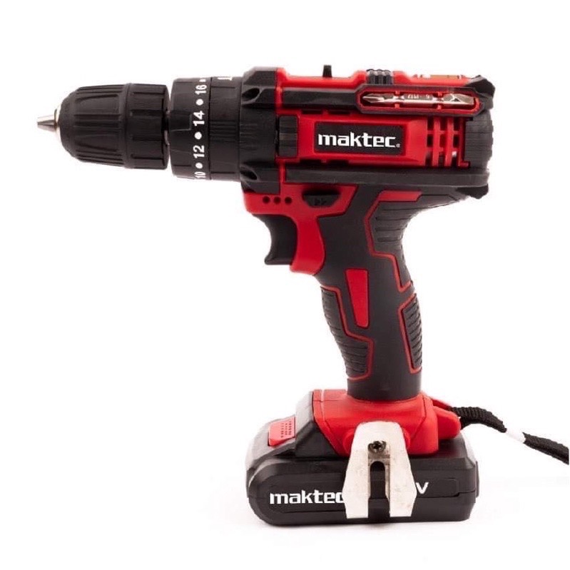 MAKTEC สว่านไร้สาย 128V 3ระบบ เจาะเหล็ก เจาะคอนกรีต ขันน็อตสกรู เจาะกระแทกได้ พร้อมอุปกรณ์ (งาน ...