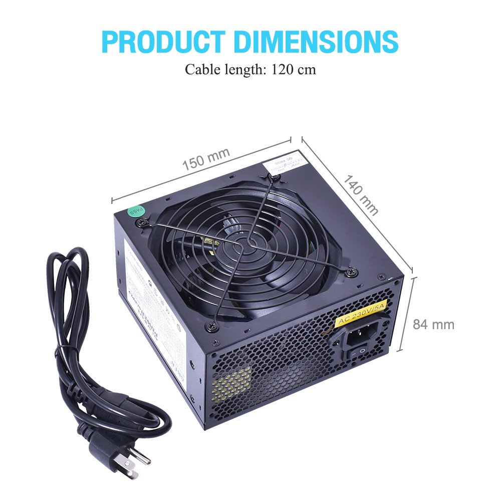 แท้100% OKER 650W BIG WINDMILL ATX POWER SUPPLY EB-650 พาวเวอร์ซัพพลาย ...
