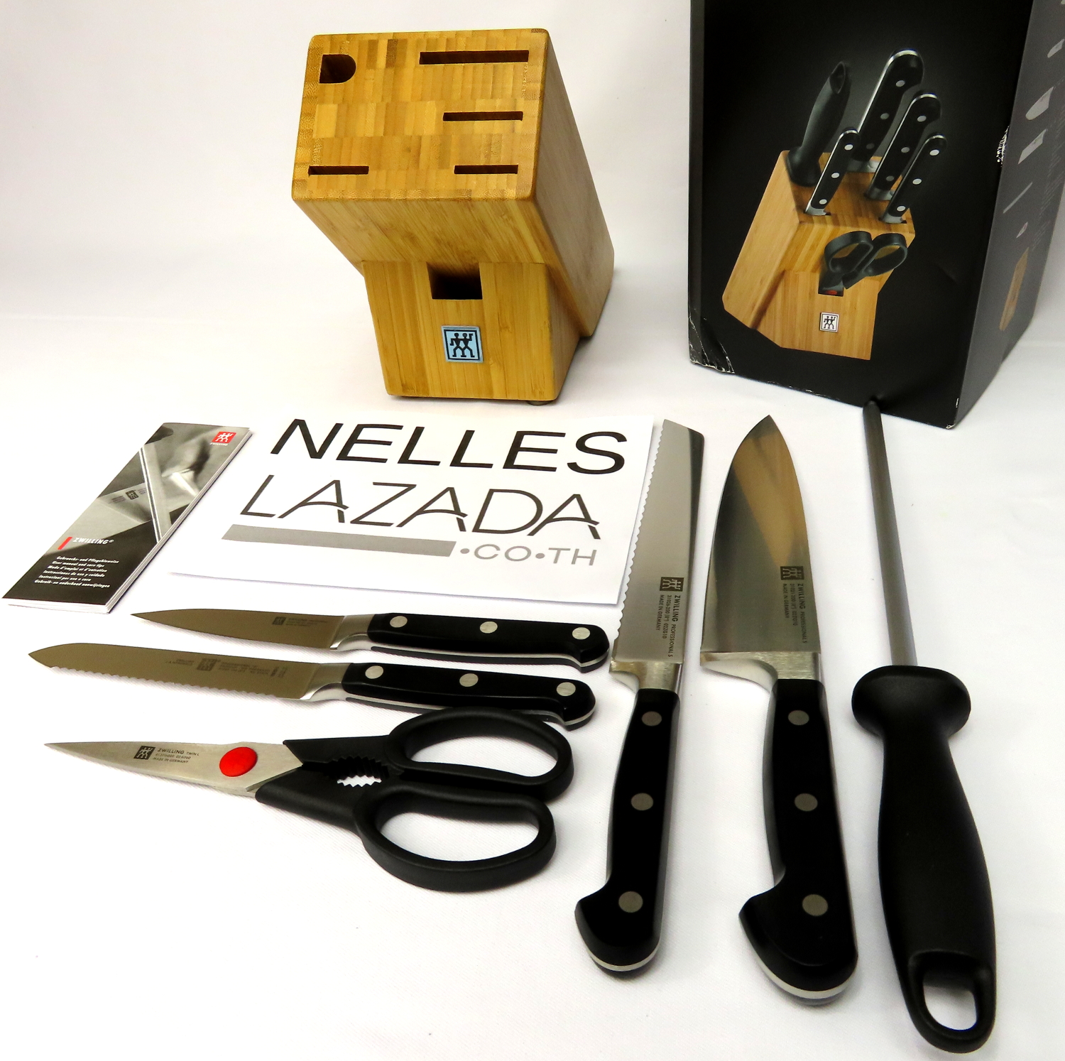 Zwilling knife ชุดมีด พร้อมส่ง ของเเท้100 รุ่น Professional S มีดชุดทำ ...