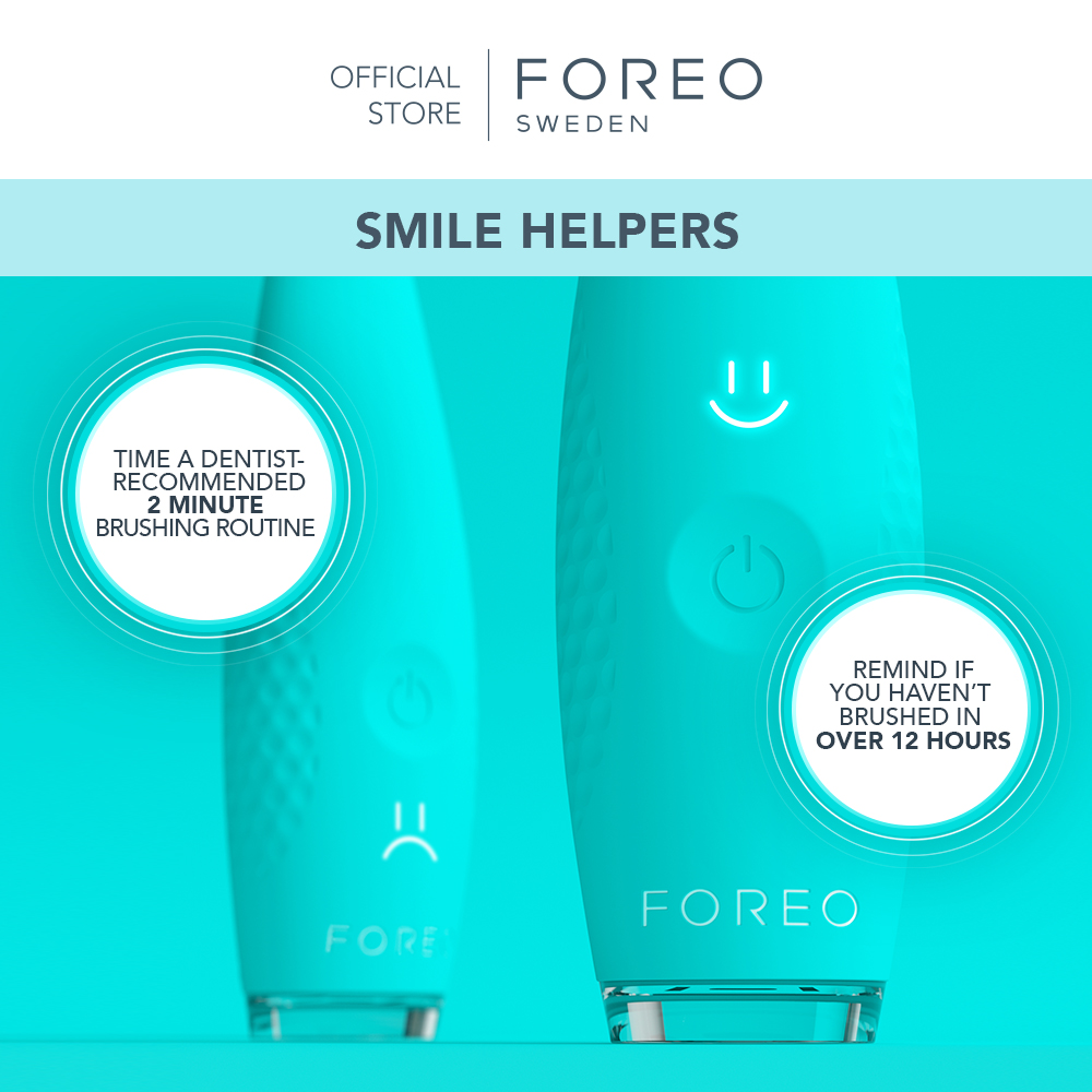 FOREO ISSA mini 3 Summer Sky แปรงสีฟันไฟฟ้า ฟอริโอ้ อิซซ่า มินิ 3 สีฟ้า ...