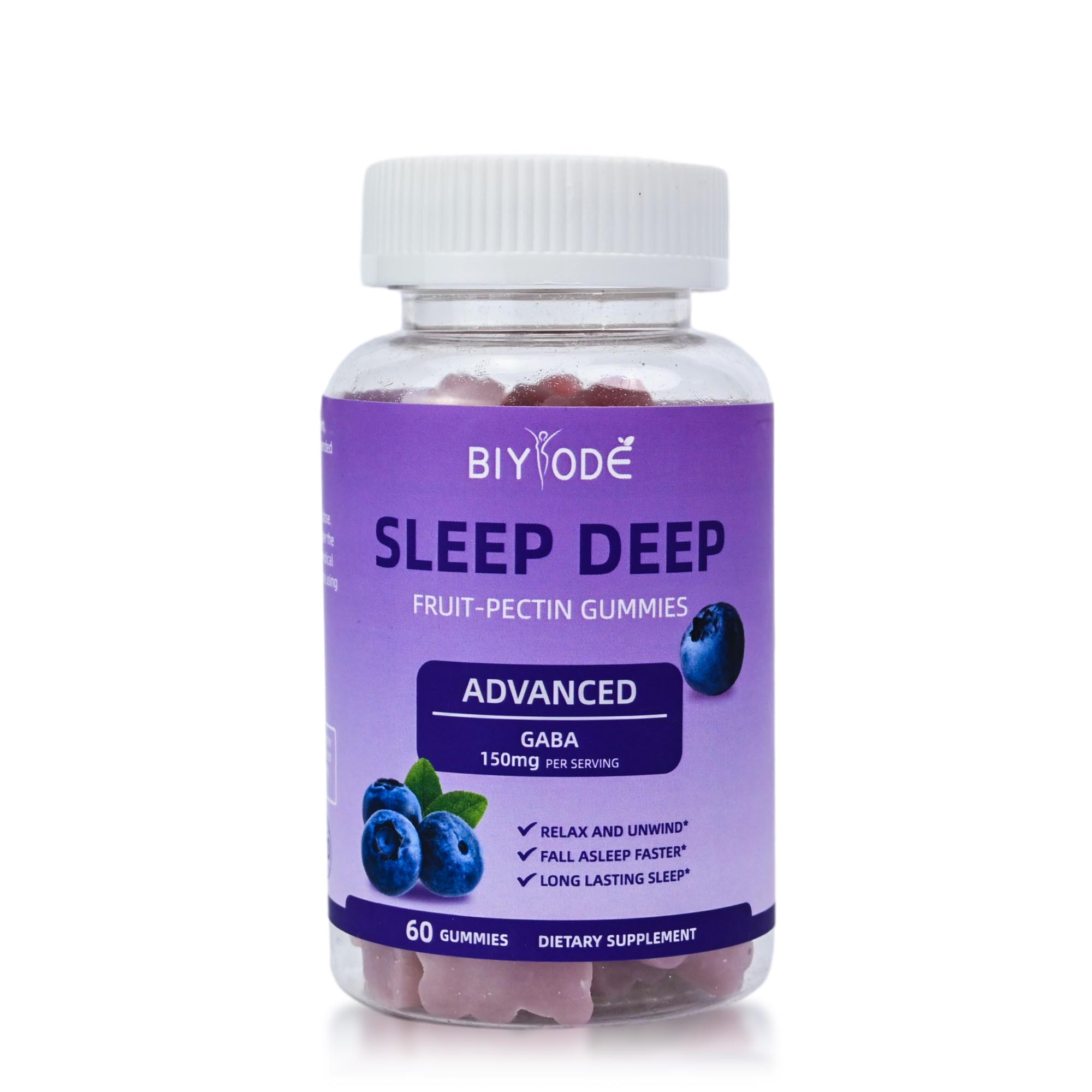 BIYOED SLEEP DEEP Gummies Food Supplements GABA VitaminB Magnesium ...