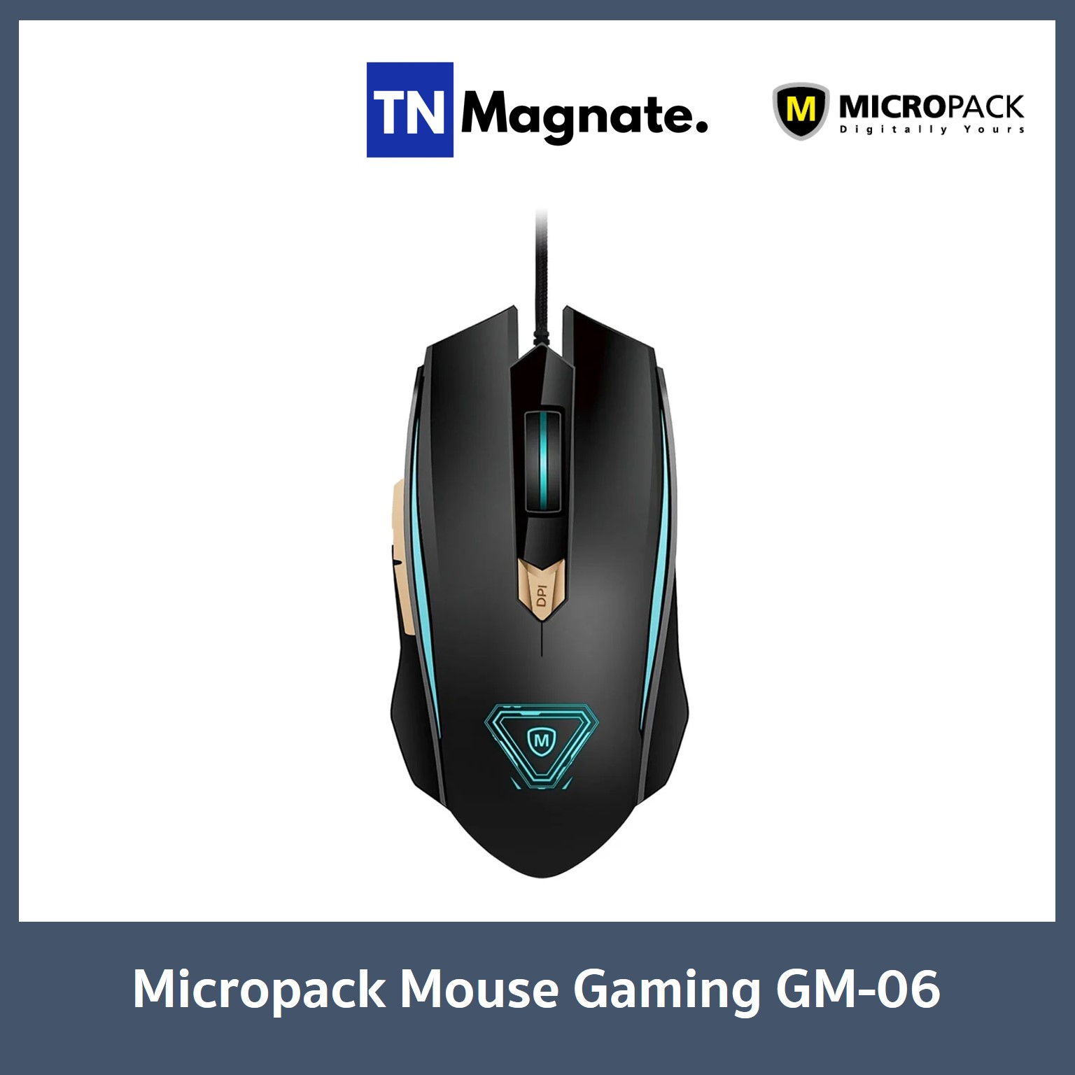 [เม้าส์เกมส์มิ่ง] Micropack Gaming Mouse GM-06 Black | Lazada.co.th