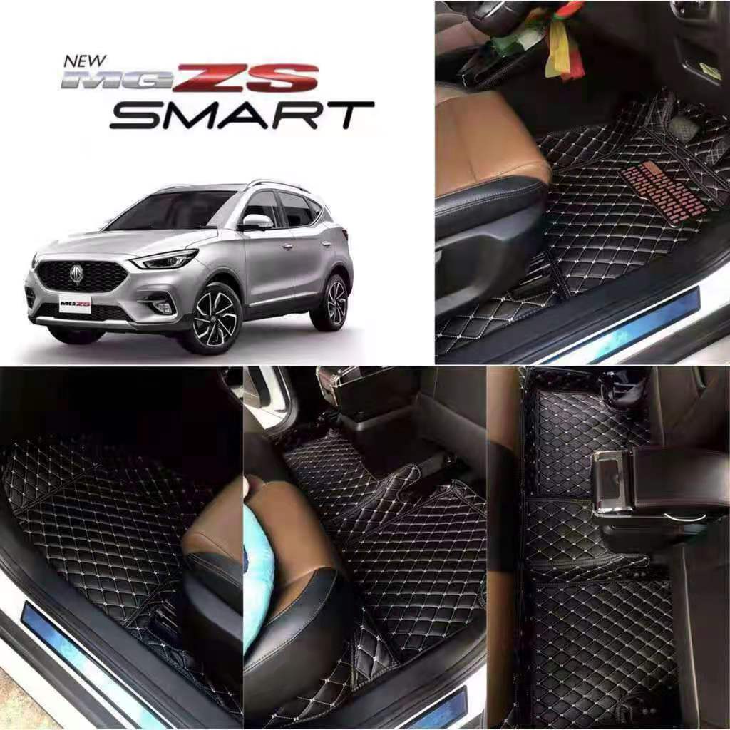 Aimee shop พรมปูพื้นเข้ารูปรถยนต์ 6D พรมปูพื้นรถยนต์ พรมรถยนต์ สำหรับ MG ZS ZS-EV 2017-2021 รับ ...