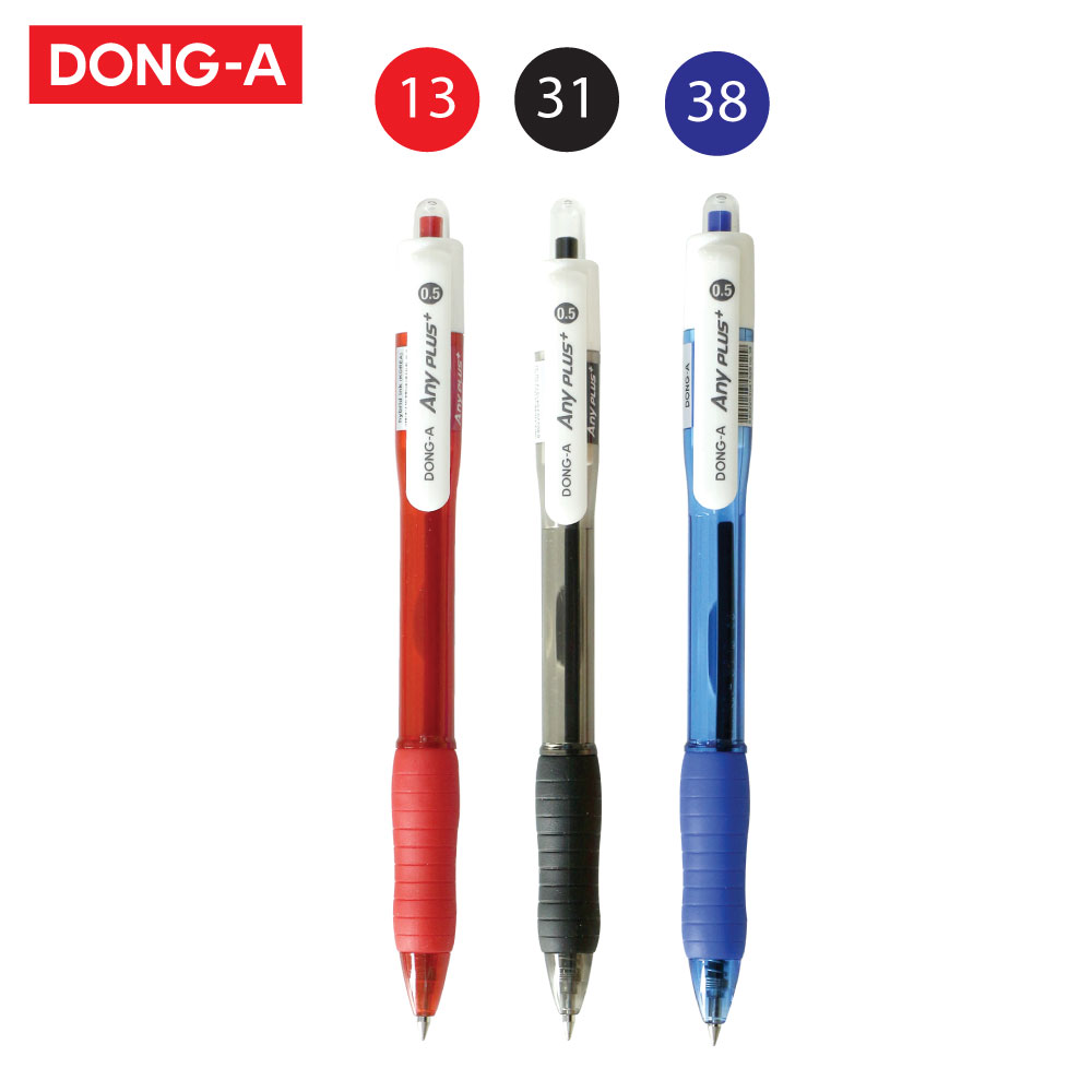 DONG-A (ดองอา) ปากกาลูกลื่นเจล หมึกน้ำเงิน 0.5mm รหัส ANYPLUS | Lazada ...