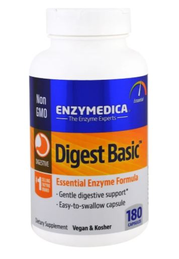 Enzymedica, Digest Basic, Essential Enzyme Formula, 180 Capsules ...