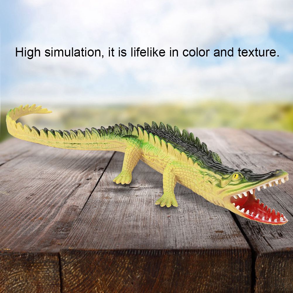 【อย่าพลาด】Crocodile Toy Model พลาสติกจระเข้สัตว์เลื้อยคลานรุ่นเด็กเสียง ...