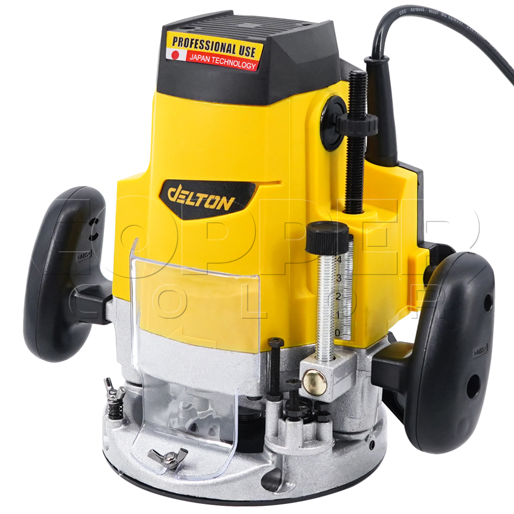 DELTON เร้าเตอร์ เครื่องเซาะร่องไม้ 2,200W ขนาด 1/2 นิ้ว 4 หุน Electric ...