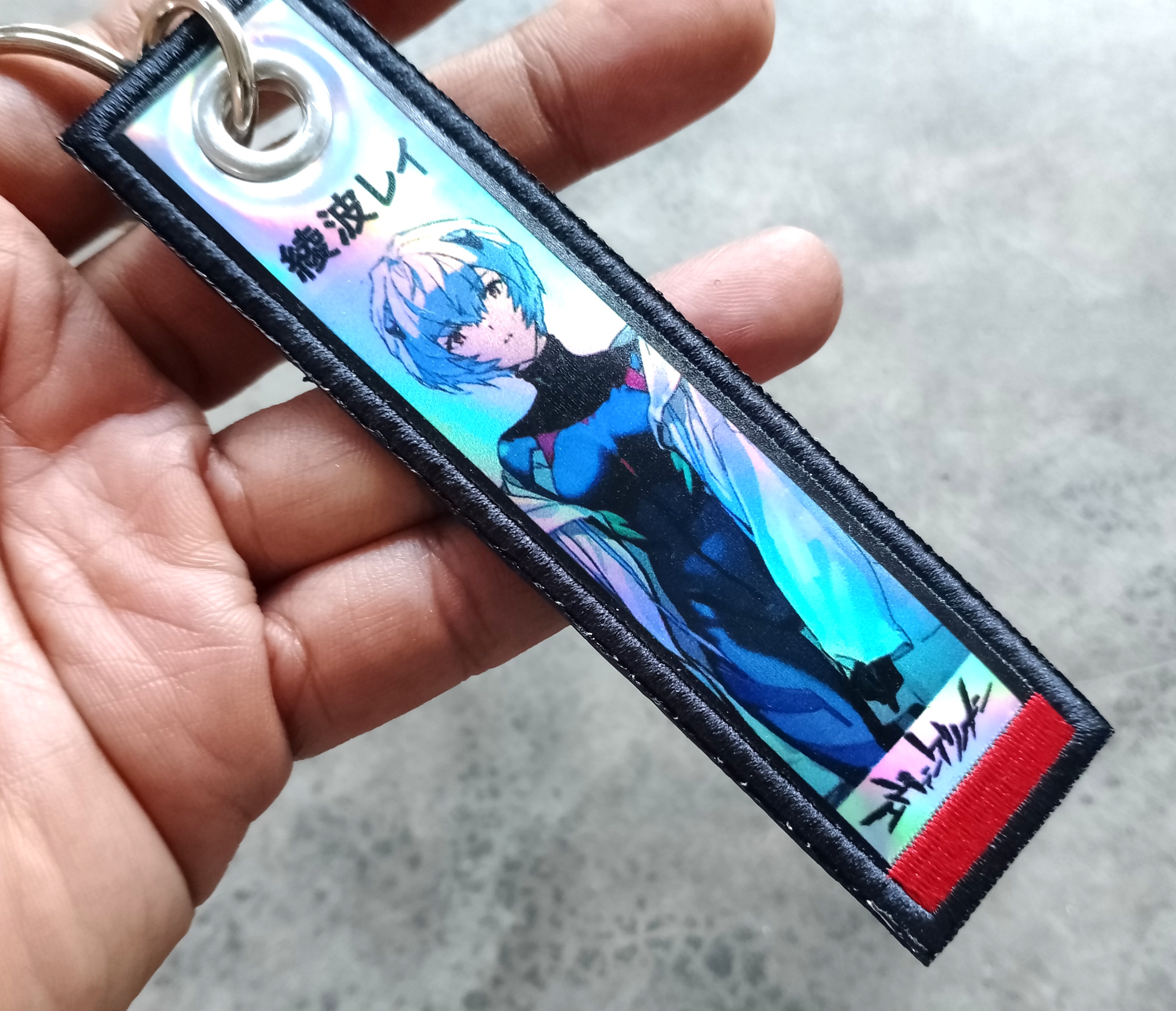พวงกุญแจ Evangelion Rei Ayanami แบบ โฮโลแกรม HOLOGRAM KEYCHAIN ติด ...