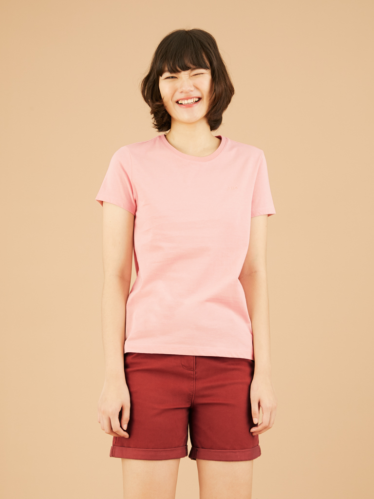 AIIZ (เอ ทู แซด) - เสื้อยืดคอกลมผู้หญิง Womens Crew Neck Solid Basic Tee - AIIZ - ThaiPick