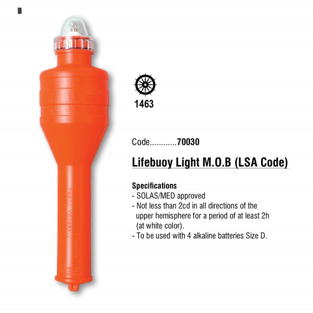 LALIZAS Lifebuoy light M.O.B. SOLASMED USCG - LALIZAS - ThaiPick