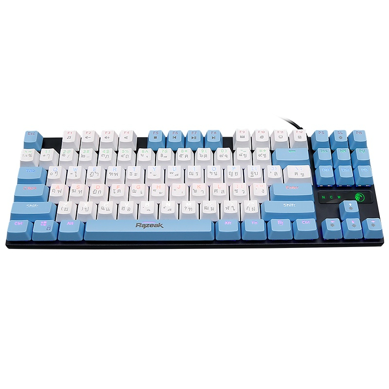 Razeak RK-X62 คีย์บอร์ดบลูสวิตช์ Metal Mechanical Keyboard Gaming ...