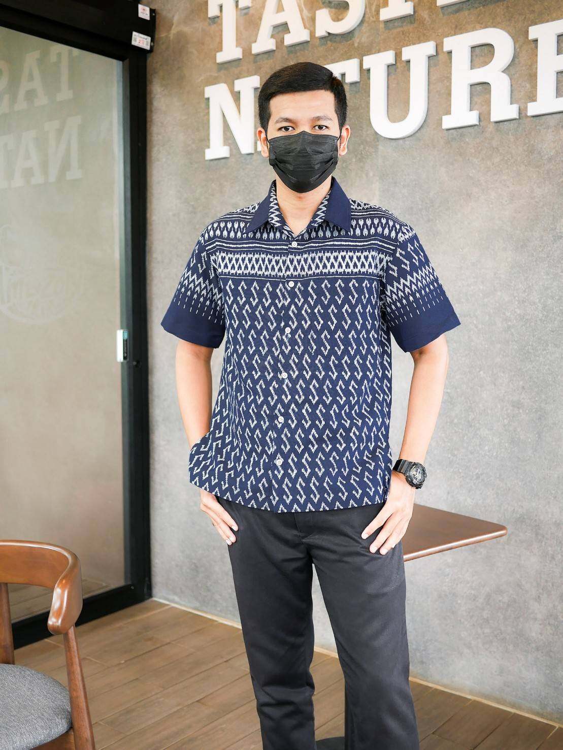 เสื้อผ้าไทยผู้ชาย เสื้อผู้ชาย เสื้อผ้าฝ้าย เสื้อคอปก เสื้อทำงาน เสื้อ