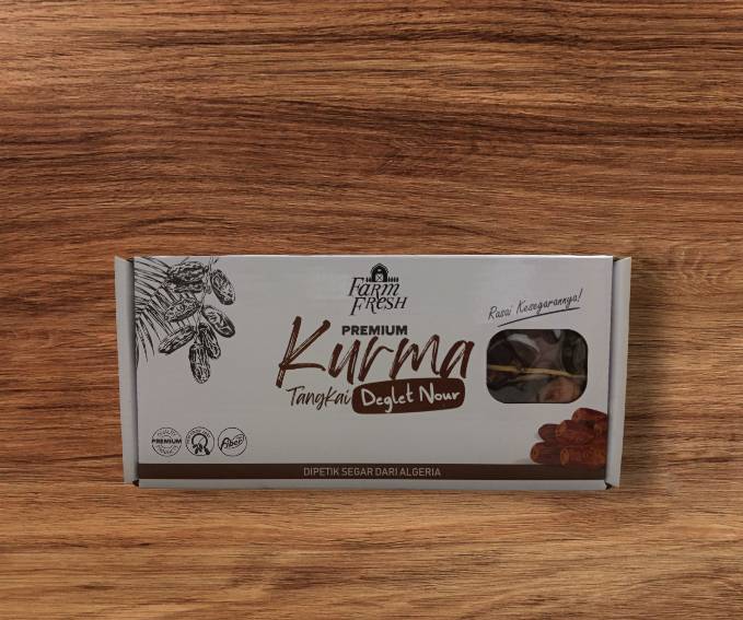 อินทผาลัม Farm Fresh Premium Deglet Nour น้ำหนัก 400 กรัม สินค้าจาก ...