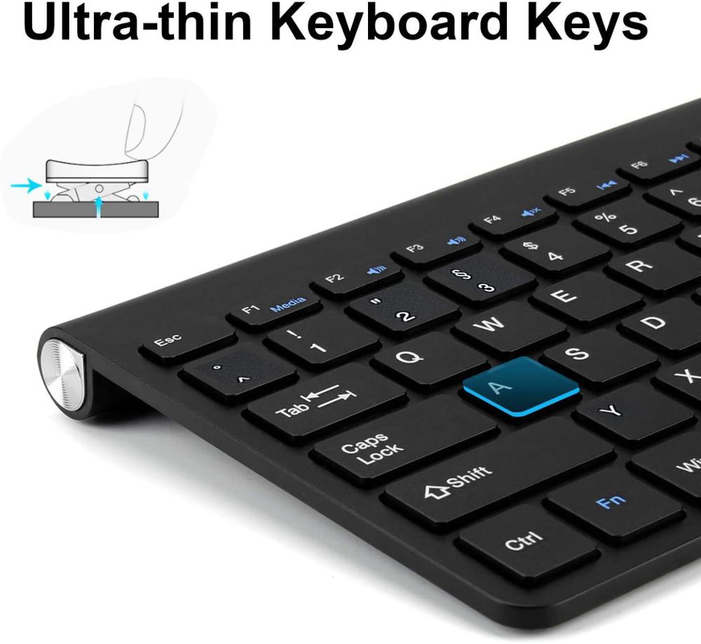 2021German Layout QWERTZ German Wireless Keyboard 2.4G Lightweight Slim ...