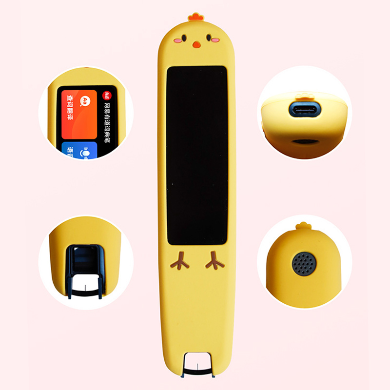 Youdao Dictionary Pen 3 Pen Case Chick Shape Yellow Cartoon Silicone ...