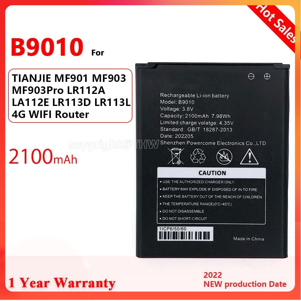 ต้นฉบับ3.8V 2100MAh B9010สำหรับ Tianjie MTC 8723FT MTS 8723ฟุต4G LTE ...