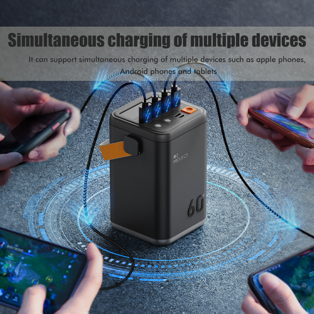 100 AUTHEBuy 1 Get Free GiftPower Bank 60000mAh Quick Charge Large ...