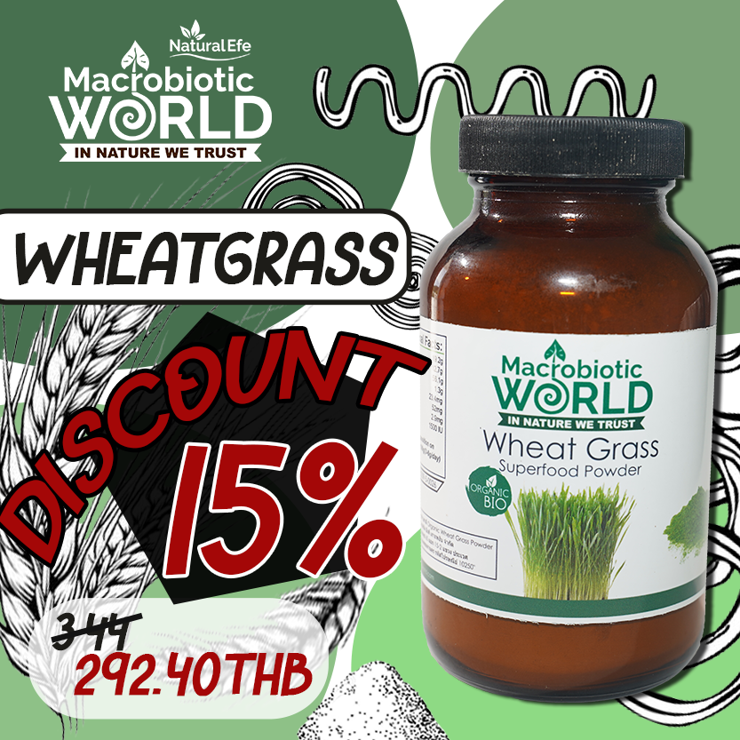 Organic/Bio Wheatgrass Powder ผงต้นอ่อนข้าวสาลี 100g | Lazada.co.th