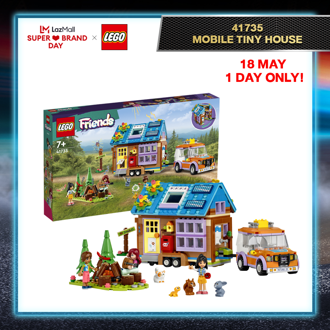 LEGO Friends 41735 Mobile Tiny House Building Toy Set (785 Pieces ...