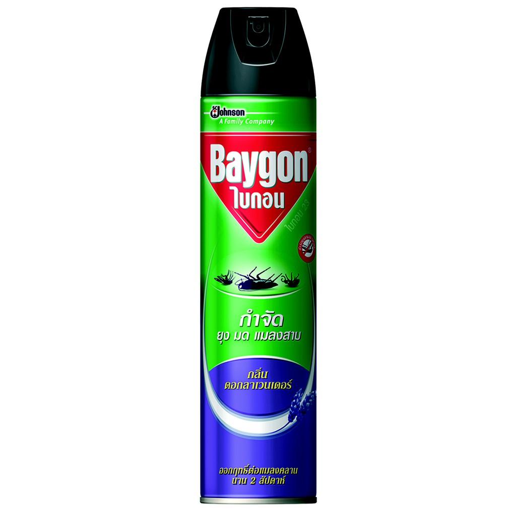 Baygon ไบกอนเขียวสเปรย์ กลิ่นลาเวนเดอร์ 600 มล.(644472) - Rakad - ThaiPick