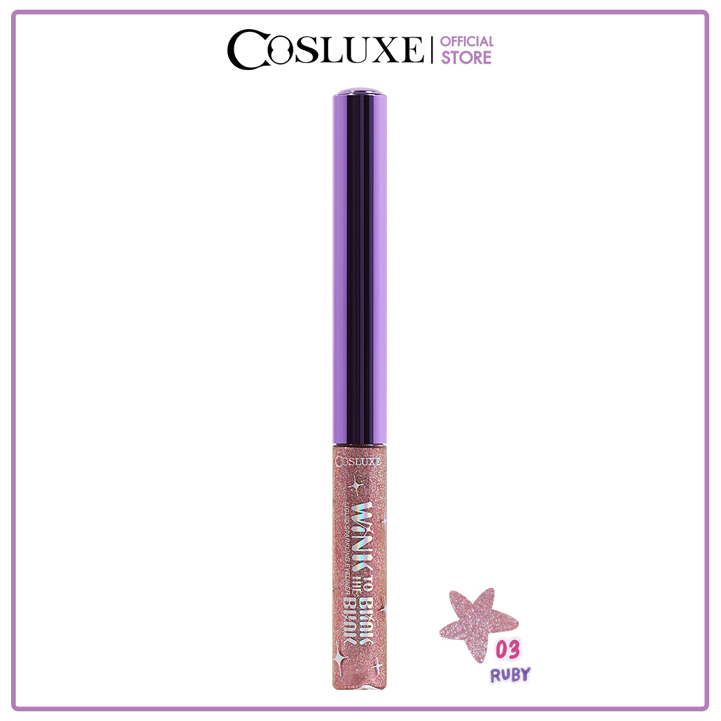 COSLUXE WINK TO THE BLINK BLINK-WINKY BLINKY LIQUID SPARKLING EYELINER ...