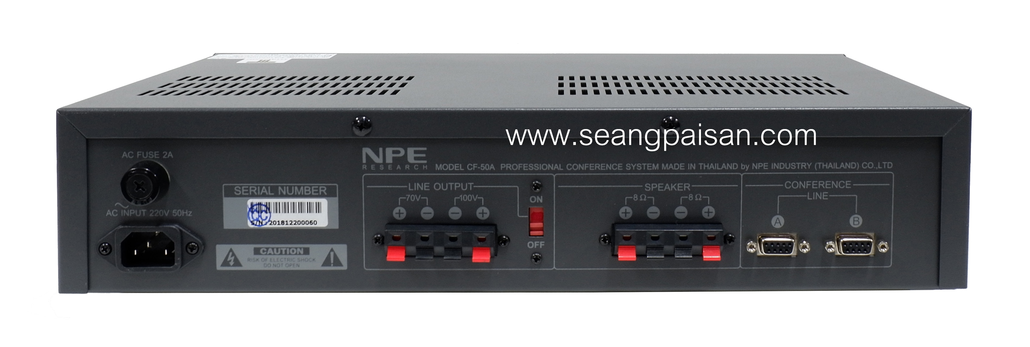 CONFERENCE MICROPHONE เครื่องควบคุมไมค์ประชุม-อนาล๊อก ยี่ห้อ NPE รุ่น CF-50A ของแท้100% พร้อมส่ง ...