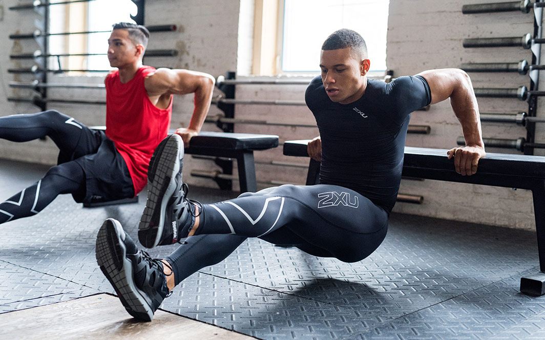 กางเกงรัดกล้ามเนื้อ ZXU Mens Compression Tights BlackSilver - JPG ...