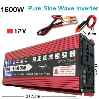 อินเวอร์เตอร์ DA inverter 3500w/3000w/1600w รุ่น12v/24v to 220v ตัวแปลง ...