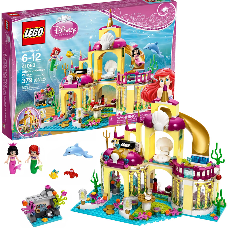 LEGO LEGO girls Disney Mermaid underwater palace princess castle 41063 ...