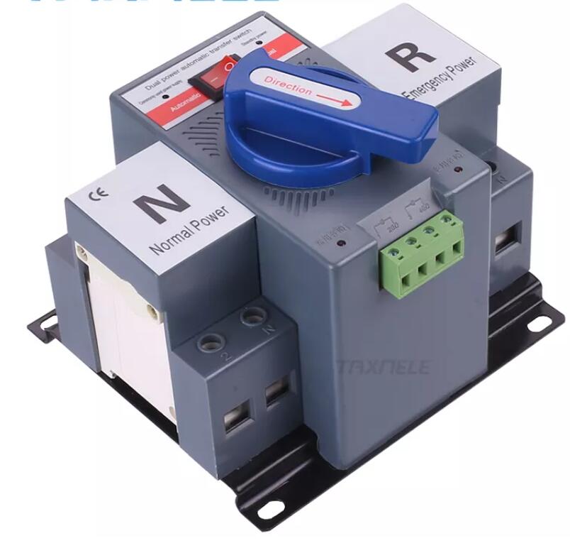 ATS Automatic Dual Power Transfer Switch 2P 63A สวิตซ์สลับแหล่งจ่ายไฟ อัตโนมัติ ระบบไฟฟ้าสำรอง ...