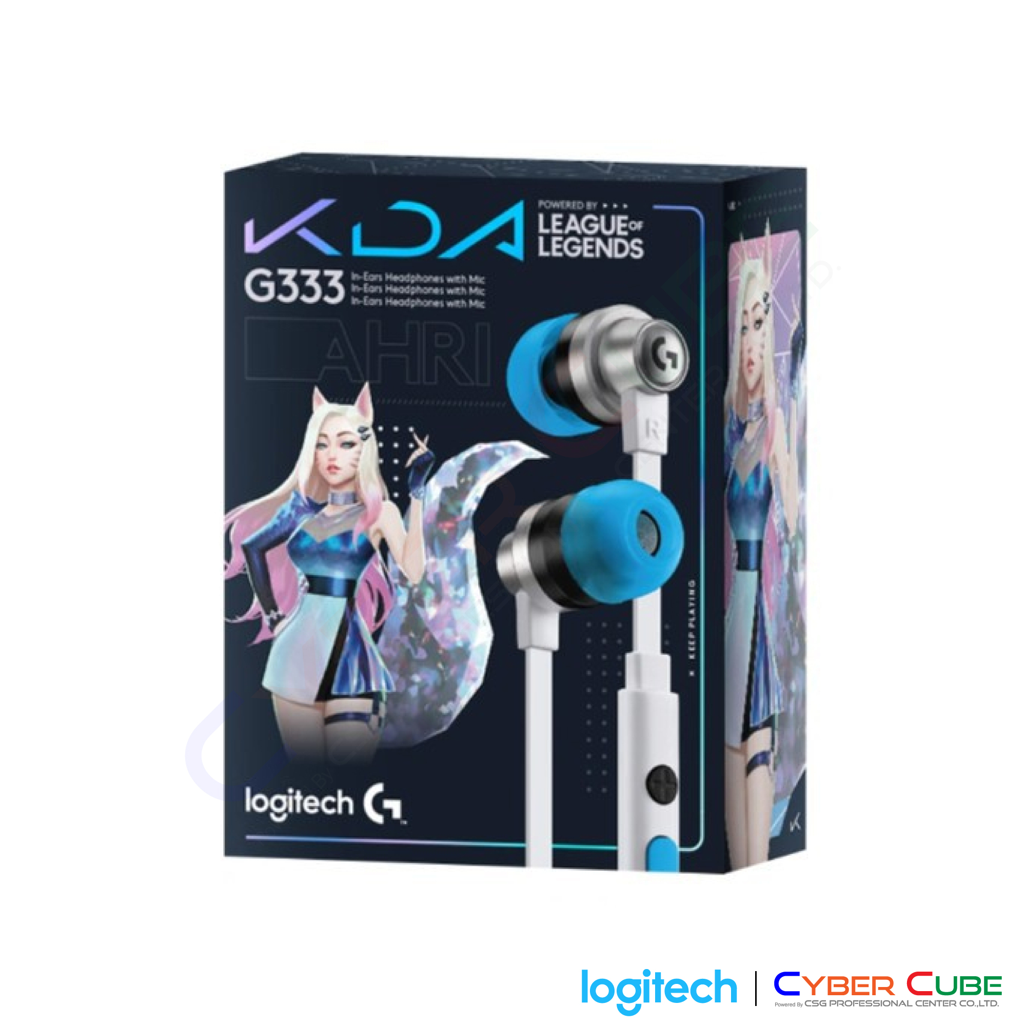Logitech G333 KDA League of Legends Gaming Earphones With Mic And Dual ...