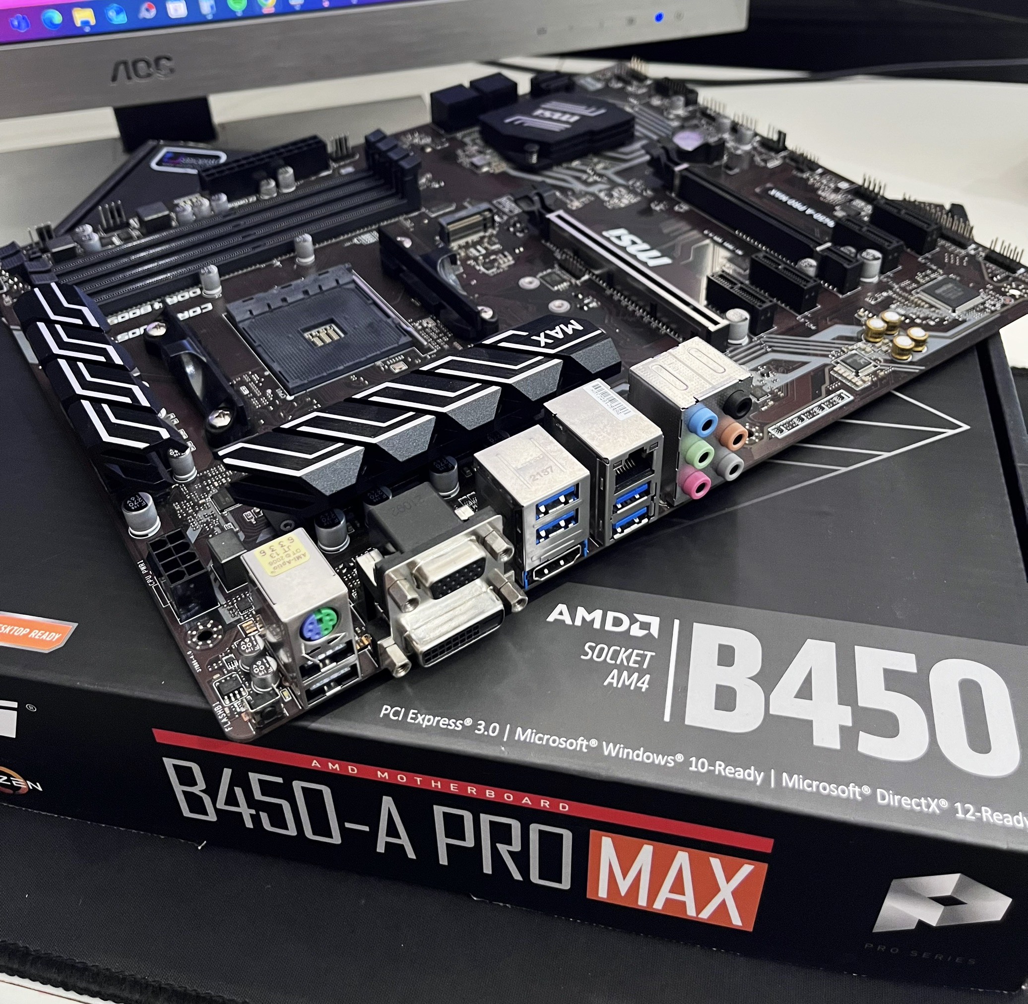 พร้อมส่ง Mainboard MSI B450-A PRO MAX AM4 - MYPC-Update - ThaiPick