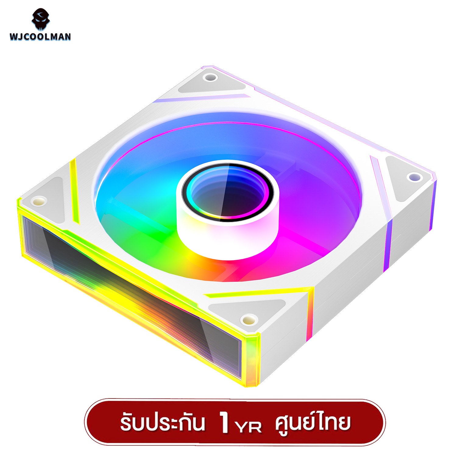 พัดลมระบายความร้อน WJCOOLMAN Mirror 6 Plus ARGB Side View 12CM Cooling ...