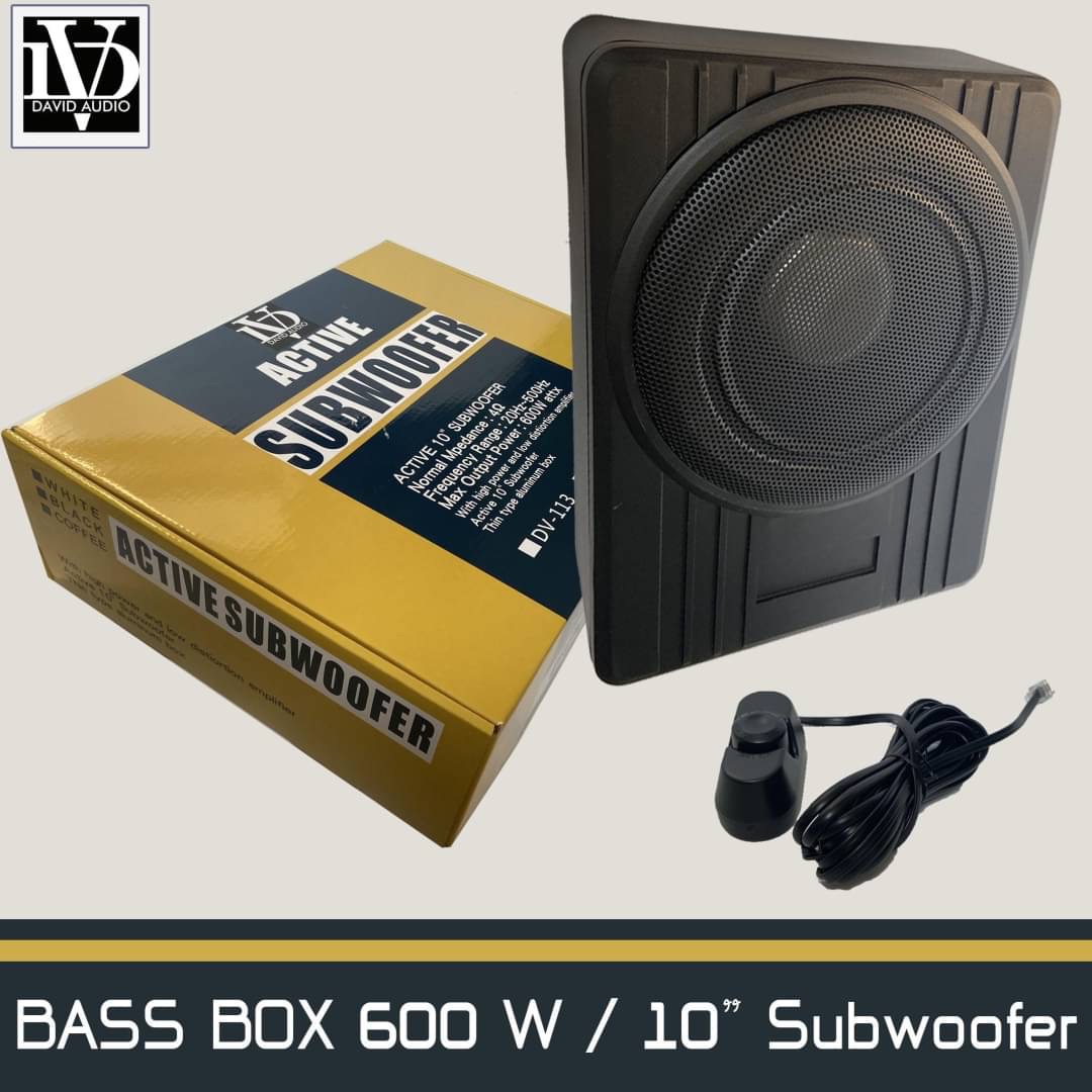 ตู้ลำโพงซับเบส Subbox Bassbox ซับบอกซ์ เบสบ็อกซ์, ซับใต้เบาะ 10 นิ้ว DAVID AUDIO รุ่น DV-10A ...