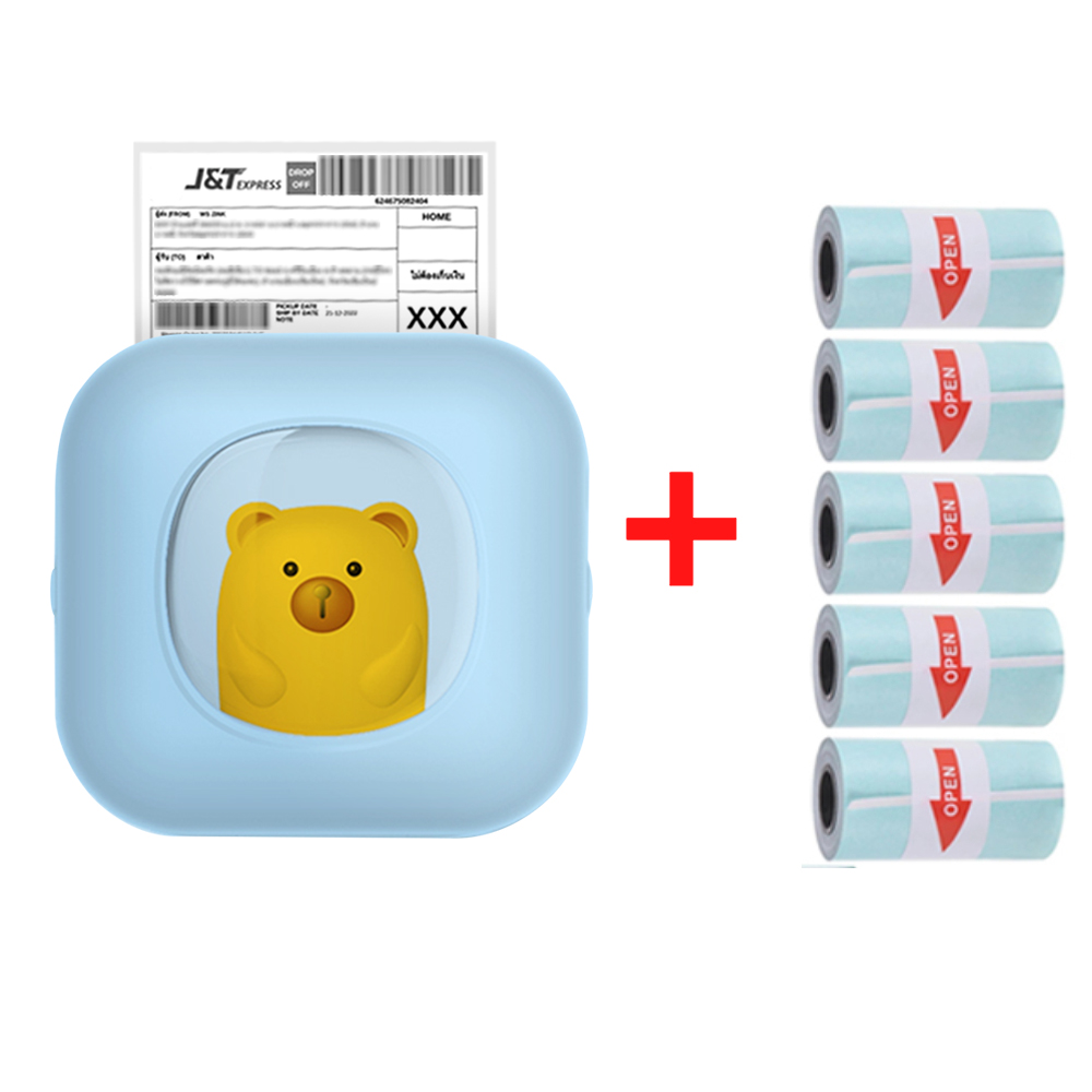 MICOO 57mm เครื่องปริ้นพกพา เครื่องปริ้นสติ๊กเกอร์ เครื่องปริ้นความร้อนไร้หมึก พิมพ์ที่อยู่ ไฟล์ ...