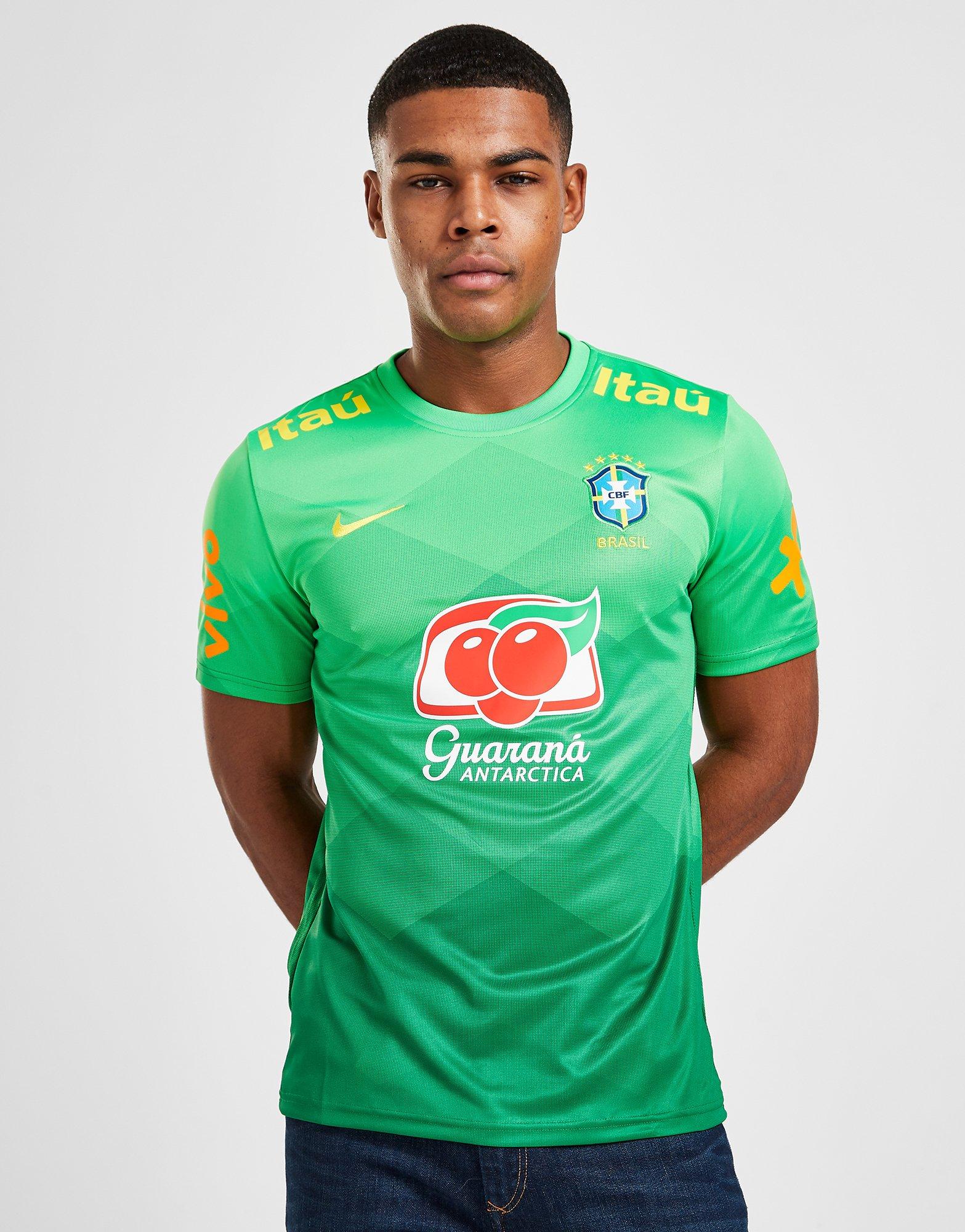BRAZIL TRAINING GREEN 2324 KIT FULL SPONSOR FOOTBALL SHIRT SOCCER ...