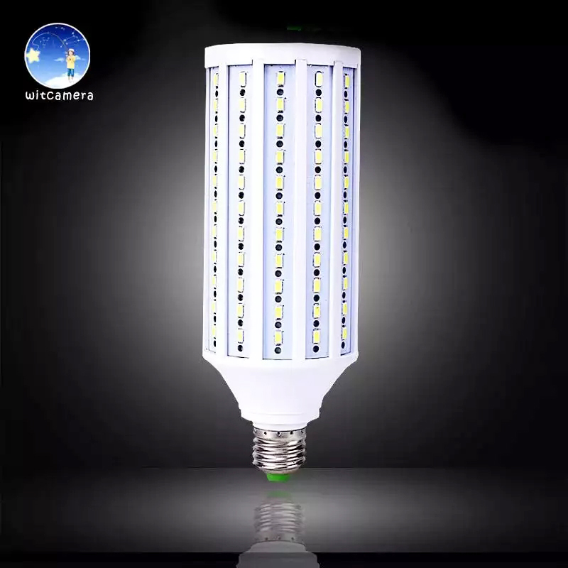 ภาพถ่ายสตูดิโอการถ่ายภาพ LED 120W E27 6000K 305ลูกปัด โคมไฟข้าวโพดอ่อน ...