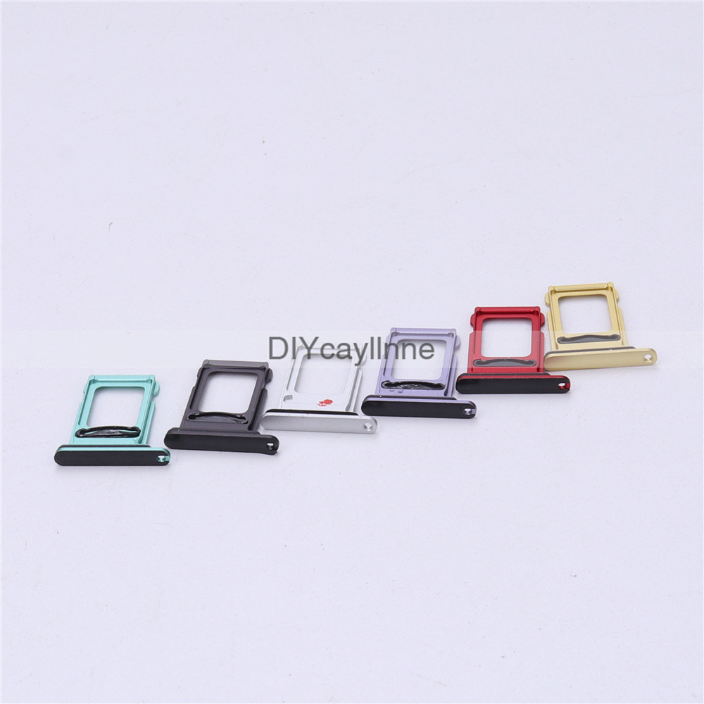 New Original for iPhone 11 Dual Single SIM Card Tray with Rubber Parts ...