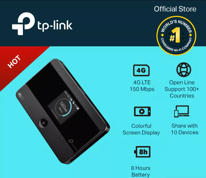 MiFi 4G TP-LINK (M7350) 150Mbps แชร์ข้อมูลผ่านสัญญาณไร้สาย - Easy you ...