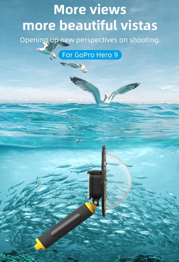 โดมกันน้ำพร้อมที่จับและปุ่ม Control Telesin Gopro 11109 - HomeCamera ...