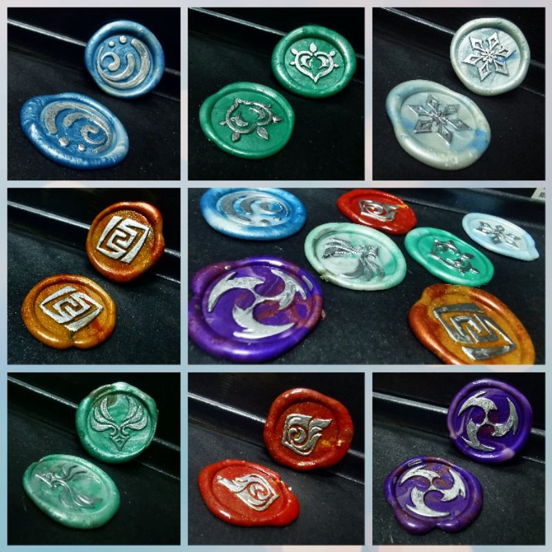 ส่งฟรี Genshin impact sealing wax ตราครั่ง เกนชิน7ธาตุ พร้อมใช้งาน ลด ...