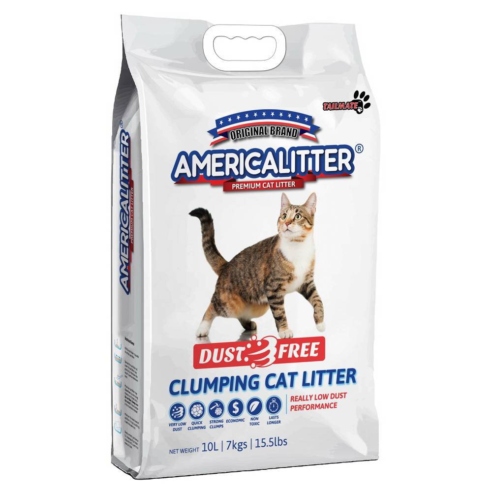 AmericaLitter Ultra Clumping sand ทรายแมวภูเขาไฟ เกาะตัวดี ไม่เหม็น ...