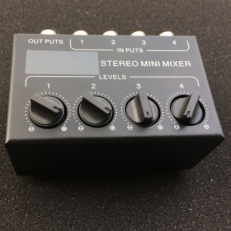 Cx400 Mini Stereo Rca 4-Channel Passive Mixer Small Mixer Mixer Stereo ...