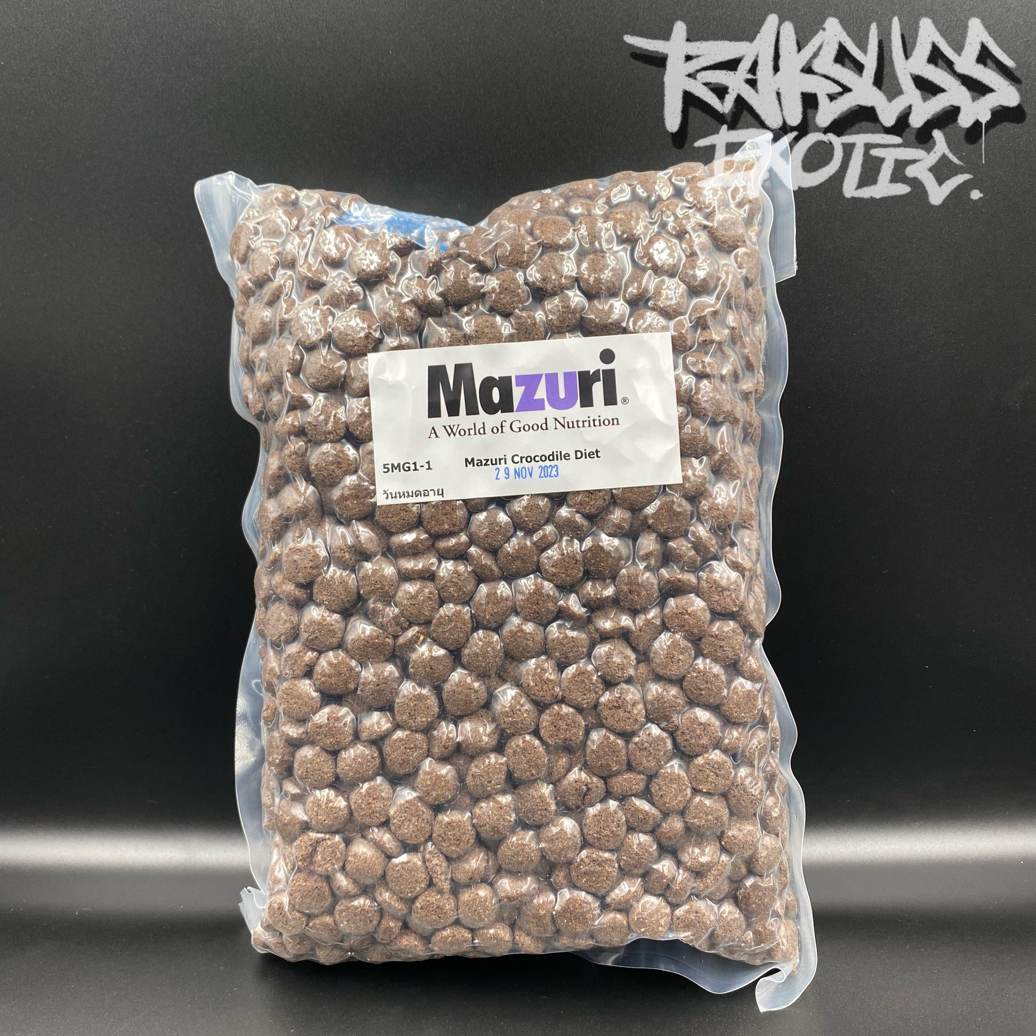 Mazuri Crocodilian Diets(5MG1) อาหารเม็ดสำเร็จรูปสำหรับจระเข้และสัตว์ ...
