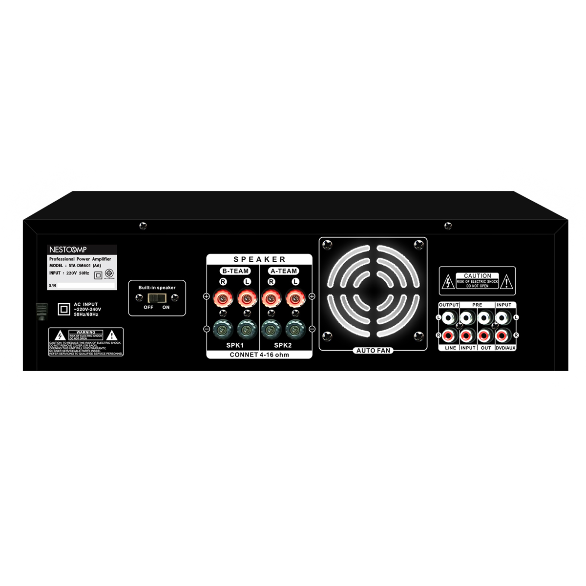 NESTCOMP แอมป์ขยายเสียง 300W เพาเวอร์แอมป์ มิกเซอร์จิ๋ว รุ่น STA-DM601 ...