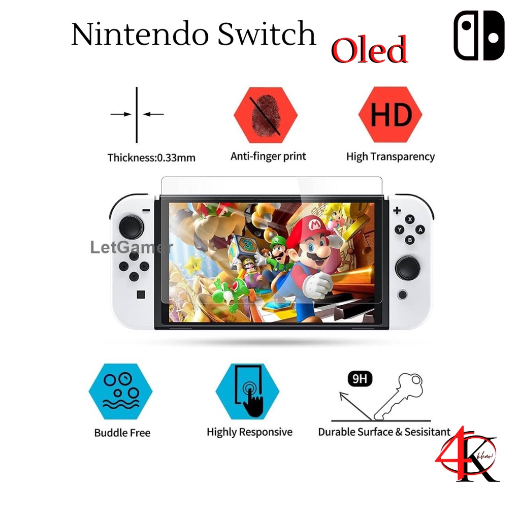 4Khao.s ฟิล์มกระจก Nintendo Switch OLED Film 9H ชัด แกร่ง เล่นเกมลื่น ไม่สะดุด - กล้วยช้อป ...