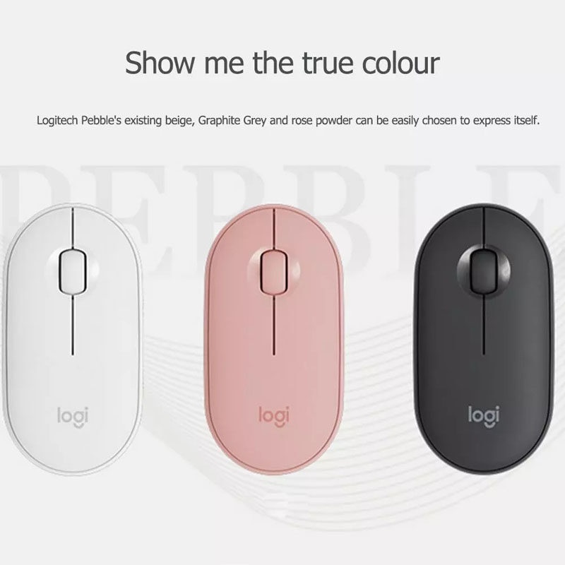 เมาส์ไร้สาย เมาส์Logitech PEBBLE Wireless Bluetooth Mouse Business ...