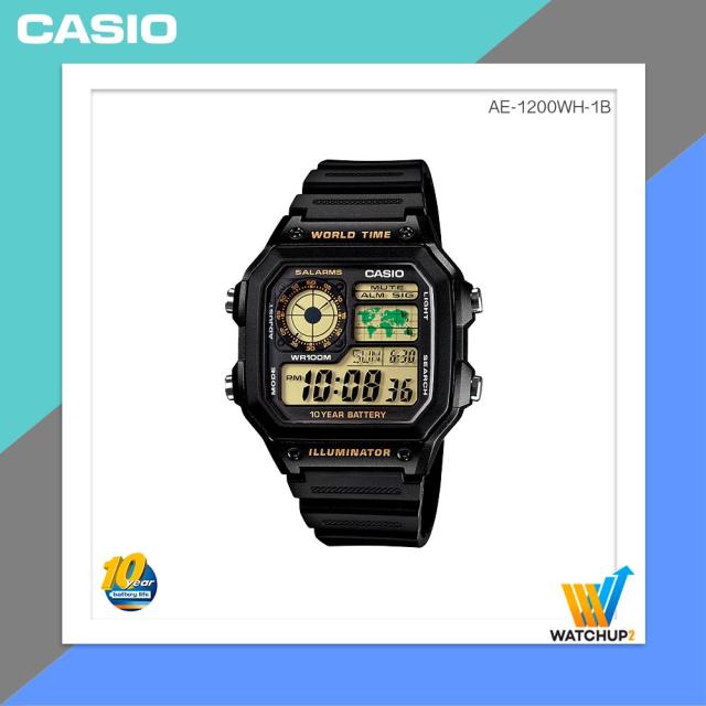 ราคาตอนนี้ Casio Standard นาฬิกาข้อมือ รุ่น AE-1200 AE-1200WH AE ...