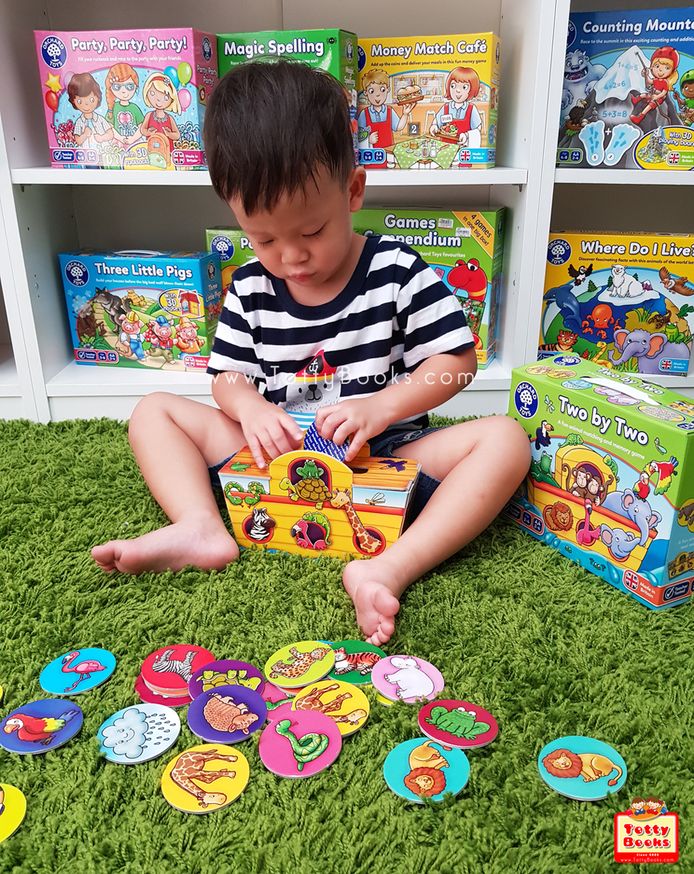 Totty Books (2 - 6 ขวบ) บอร์ดเกมส์เด็ก เกมจับคู่ภาพฝึกความจำ Two by Two ...